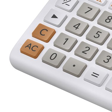 CASIO® MH-10M Wide-Display Portable Desktop Calculator, 10 Digit, Solar ...