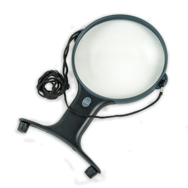 CARSON® MagniShine™ LED Lighted 5-Inch 2x Power Hands-Free Magnifier