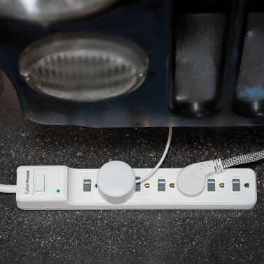 CyberPower® 7-AC Outlet, Essential Series Surge Protector Power Strip ...