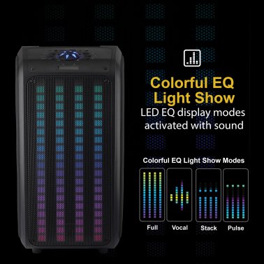 IQ Sound® Sound Traveler 20-Watt-Continuous-Power Portable Backpack ...