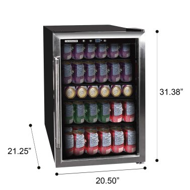 Frigidaire 4 4 Cu Ft 126 Can Stainless Steel Door Beverage Center