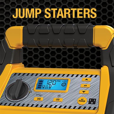 Cat® Power Station with 1,200-Peak-Amp Jump Starter, Tire Compressor ...