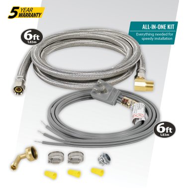 Certified Appliance Accessories® Dishwasher Installation Kit with Right ...