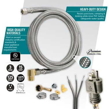 Certified Appliance Accessories® Dishwasher Installation Kit with ...