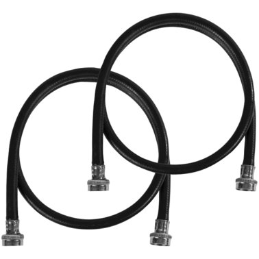 Certified Appliance Accessories® 2 pk Black EPDM Washing Machine Hoses, 4ft