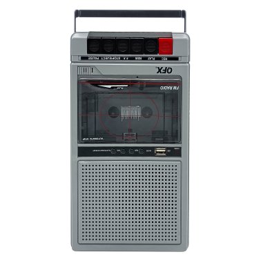 QFX® Retro-40 Shoebox-Style Cassette Tape Player/Recorder with ...