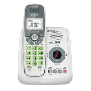 VTech® 2-Line 1-Handset DECT 6.0 Expandable Cordless Phone System for ...